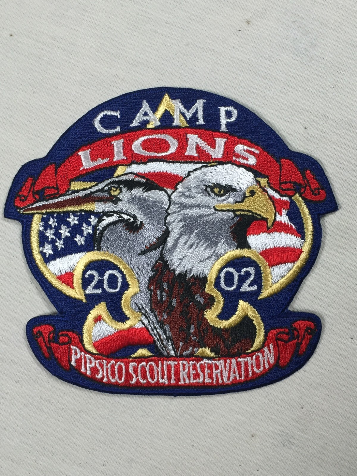2002 Camp Lion Pipsico Scout Reservation Boy Scout Camp Patch | eBay