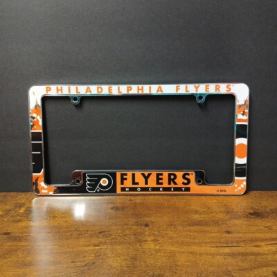 Philadelphia Flyers NHL Chrome Metal License Plate Frame, Full Frame ...