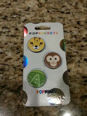 Popsockets Popminis Wild Side Emoji Animals Phone Grip Stand Holder ...