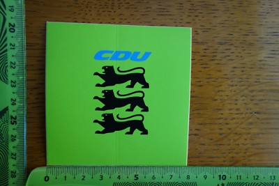 Alter Aufkleber Partei Verband Gewerkschaft CDU Wappen | eBay