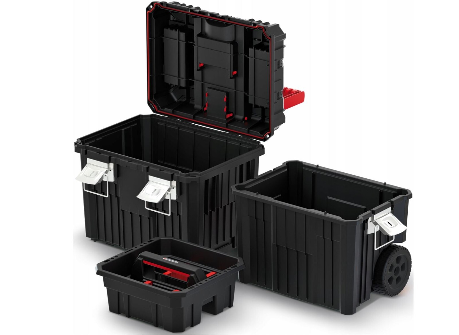 Kistenber Mobile Tool Chest Rolling Tool Box Trolley 56L DIY Storage On ...