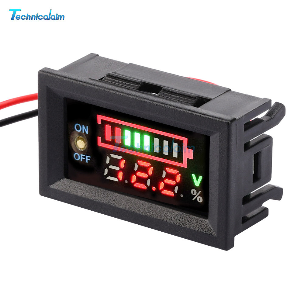 TFT LCD Display Modules 1S-4S Lithium Battery Capacity Indicator - Blue ...