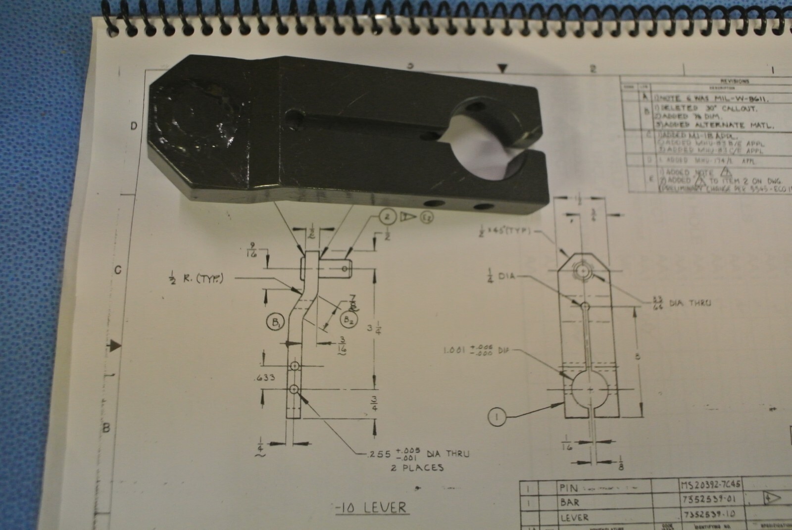Lever, NSN 3040010134880 Military OEM Part -Certified to Gov Specs | eBay