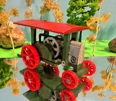 Steam Tractor, 1923 Case Old Steamer, Farm Toy, Ertl Farm Layout 1/64 ...