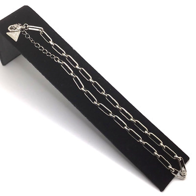 Guess Silver Chain Choker Necklace | eBay