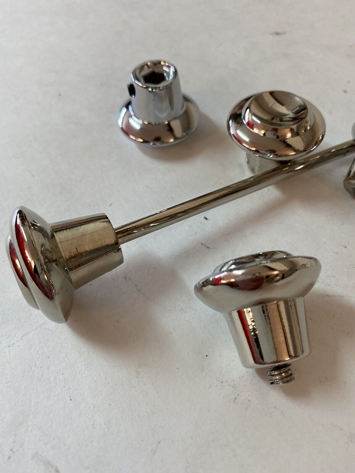 CHROME DASH KNOB SET (5) 1955 1956 1957 1958 1959 CHEVY GMC TRUCK ...