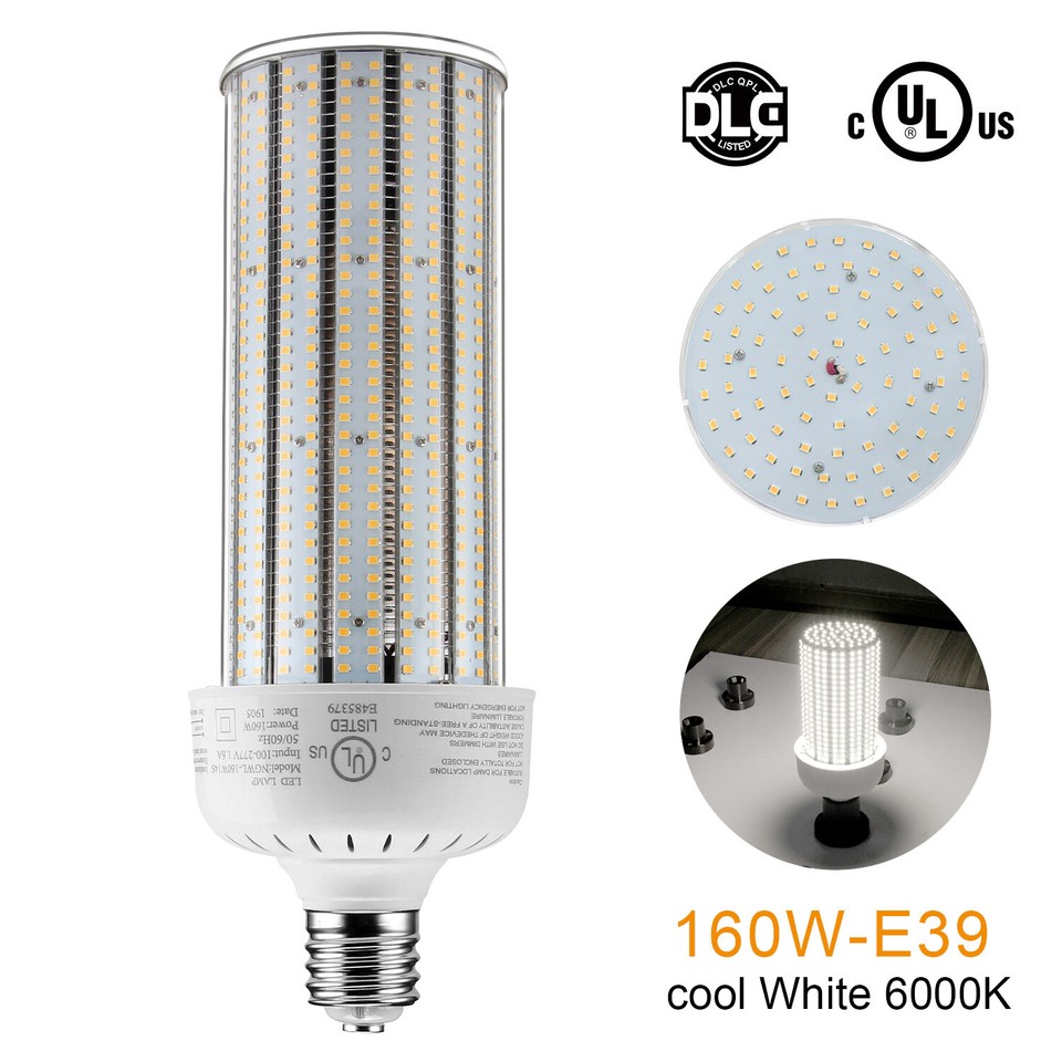 480Volt 160W LED Corn COB Light Bulb Replace 400W Metal Halide/HPS/HID ...