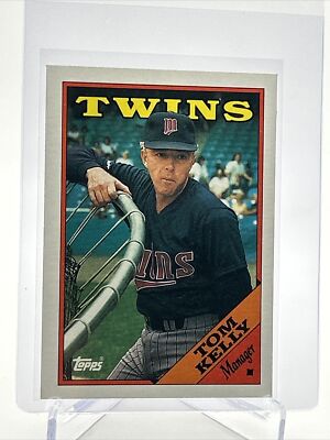 1988 Topps Tom Kelly Baseball Card #194 Mint FREE SHIPPING | eBay