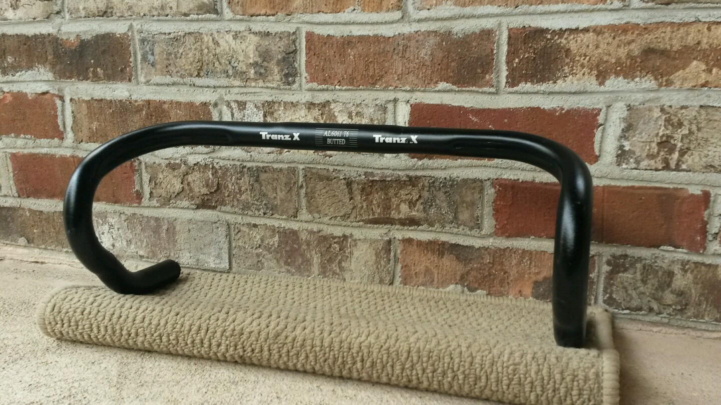 Tranz X Black AL6061 T6 Drop Handlebars Anatomical Ergo 42cm Bars Road ...