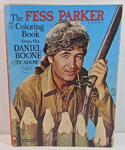 1964 The Fess Parker Daniel Boone Color Book #9696 NBC TV Show | eBay