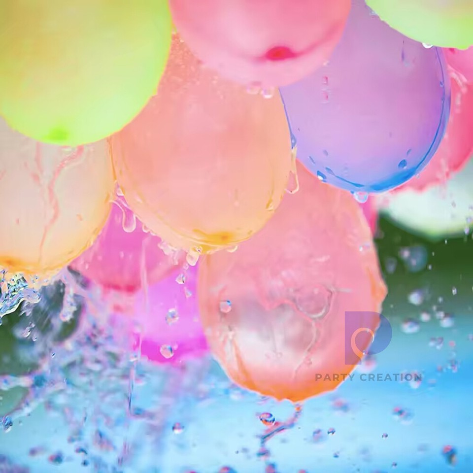 1000 Water Balloons Outdoor Summer Party Fun Water Bombs Garden Party ...
