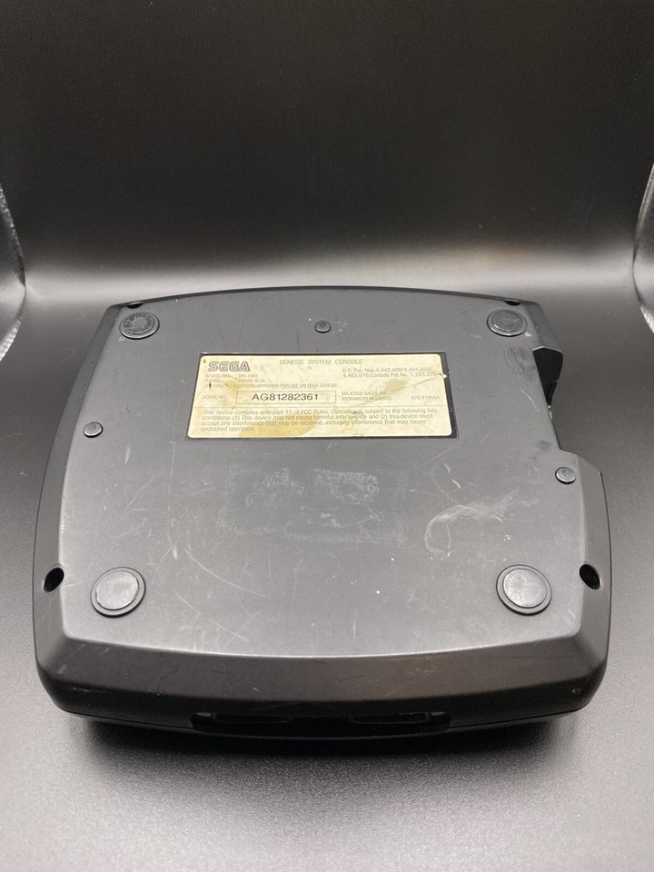 SEGA Genesis Model 3 Console W/ CORDS+4 GAMES NO CONTROLLER - TESTED ...