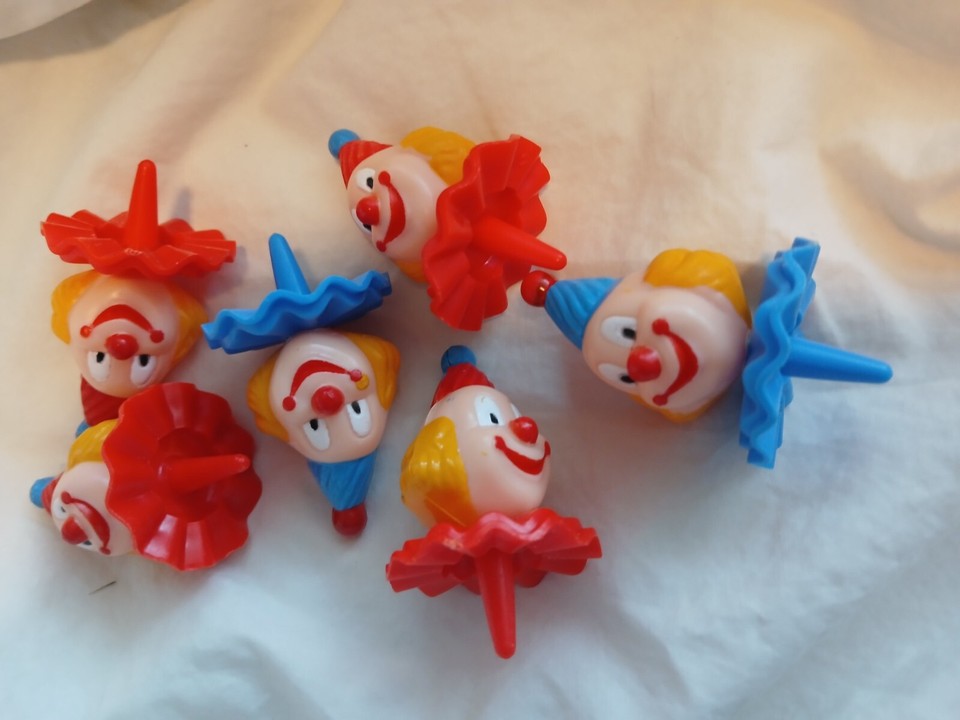 VINTAGE WILTON DERBY CLOWNS 6 CUPCAKE PICKS NOT IN SEALED PACKAGE | eBay