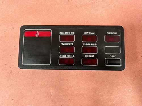BMW E30 325I 320I E34 535I Check Control Panel Dash Warning Light 157K ...