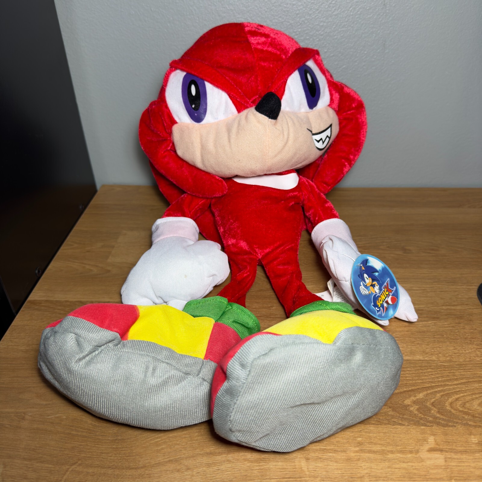 Toy Network Sega Sonic X the Hedgehog Knuckles Stuffed Plush Doll Tags ...