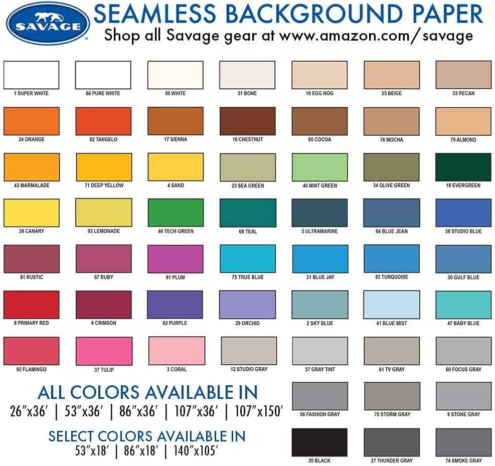 Savage Seamless Paper Photography Backdrop - #66 Pure White (107 in x ...