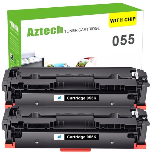 2 x CRG-055 Toner With Chip For Canon 055 imageCLASS MF741Cdw MF746Cdw ...