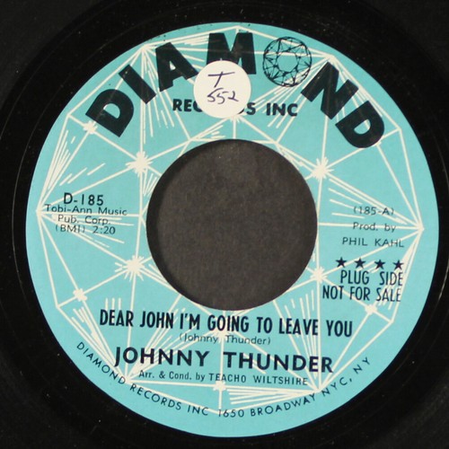Johnny Thunder : Dear John I'M Soirée Pour Leave Vous Diamant 7 ...