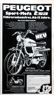 Peugeot Tsa Sport Mofa Originale Werbung Aus 1976 Ebay De