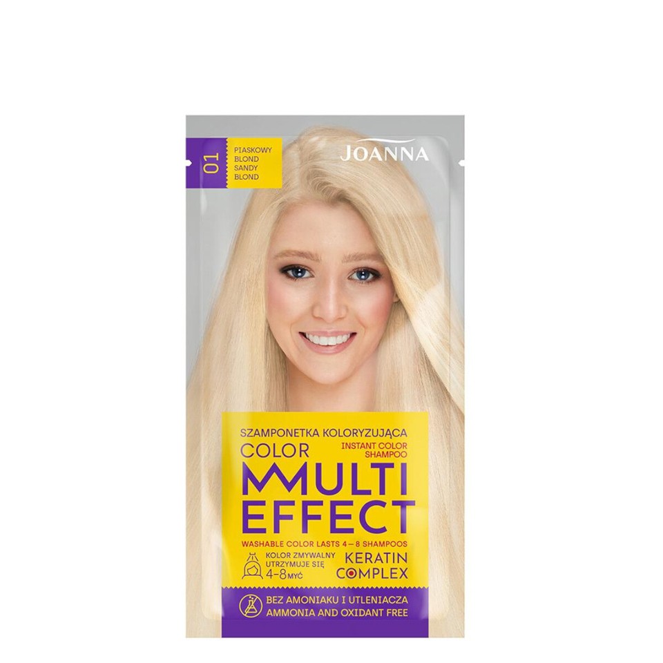 Joanna Multi Effect Hair Colour Shampoo Dye Sachet 4 to 8 Washes ...