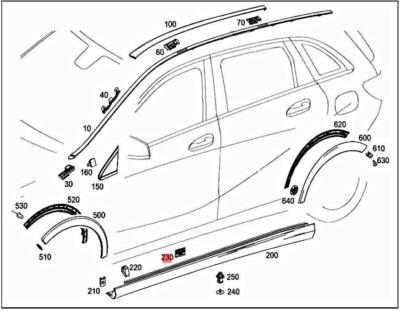 Genuine MERCEDES BBDC W242 C117 W176 X117 Mounting clip 0019914971 | eBay
