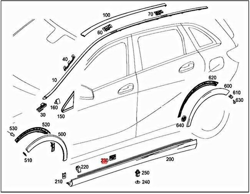 Genuine MERCEDES BBDC W242 C117 W176 X117 Mounting clip 0019914971 | eBay