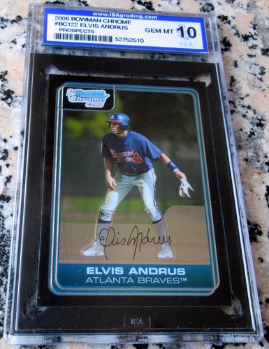 ELVIS ANDRUS 2006 Bowman CHROME 1st TRUE Rookie Card RC GEM MINT 10 ...