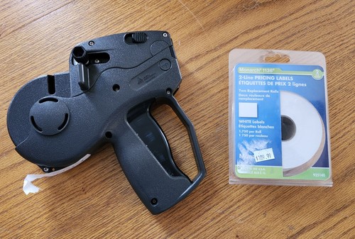 Avery Dennison Monarch 1131 Single Line Price Gun Labeler + New Labels ...