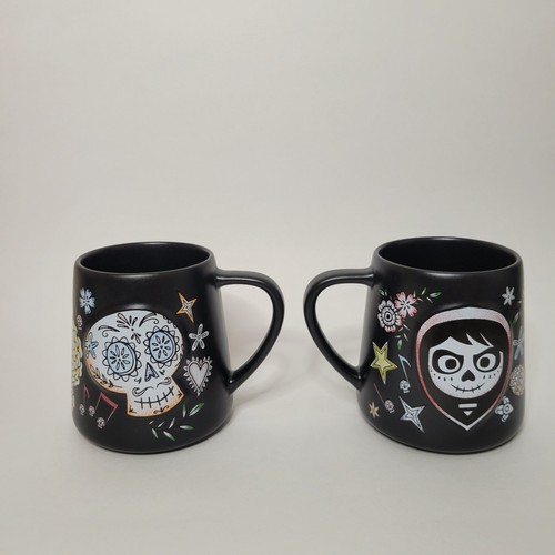 Set of 2 Disney Parks Pixar Coco Miguel Matte Glaze 16oz Coffee Mug | eBay