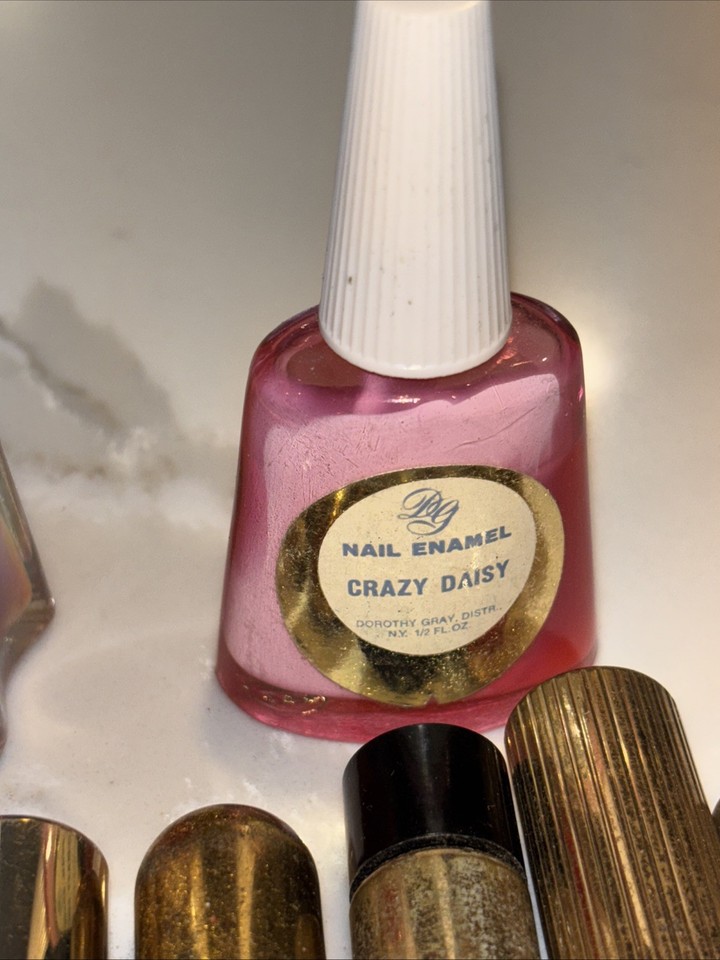Lot of Vintage Makeup Compacts, Lipsticks, Nail Enamel, Different ...