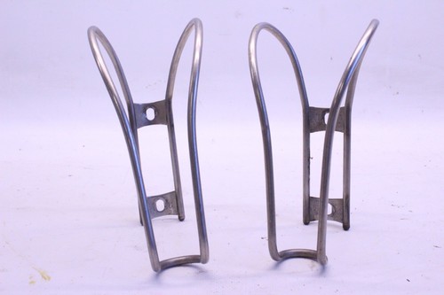 King Cage Stainless Steel Bottle Cages Iris Older Style Set Made in USA ...