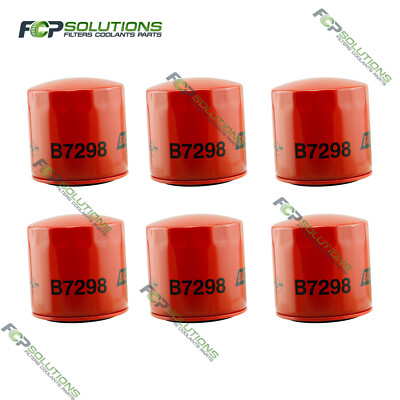 6 x B7298 Baldwin Oil Filter -Xref P550318 P550941, C7945, LF3376 ...
