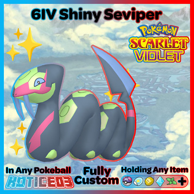 SEVIPER SHINY 6IV Pokemon SCARLET and VIOLET lv100 Battle Ready +EV ...