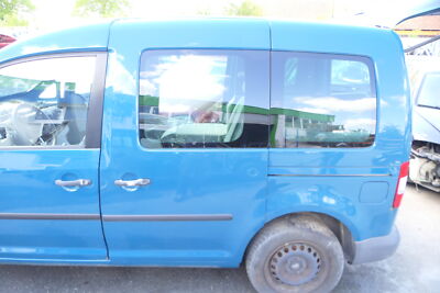 VW Caddy 3 2k Tür hinten links blau grün LN6F Scheibe Schiebetür | eBay.de