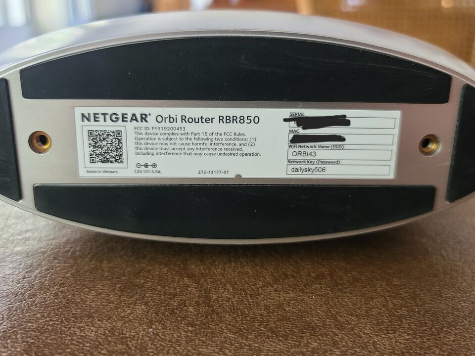 NETGEAR Orbi RBR850 Router AX6000 Tri-Band Mesh WiFi 6 - Very Good ...