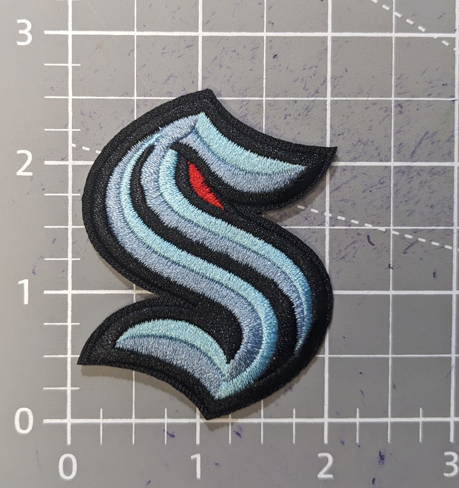 Seattle Krakens Patch NHL Hockey Sports Embroidered Iron On Patch 2x2.5 ...