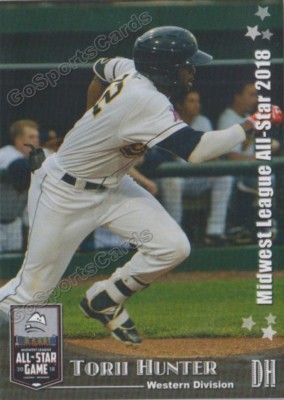 2018 Midwest League All Star W Torii Hunter Jr RC Rookie Angels | eBay