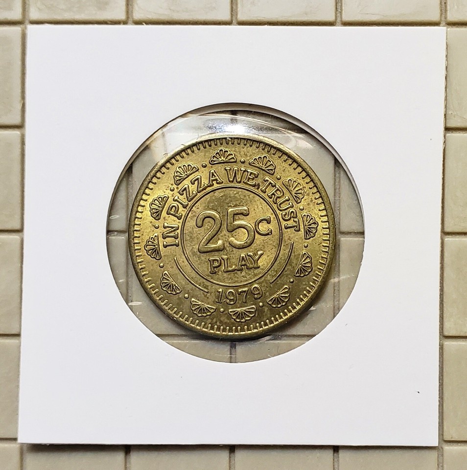 1979 Reno, Nevada Chuck E. Cheese 25c Play Brass Token +++ AU 130B | eBay