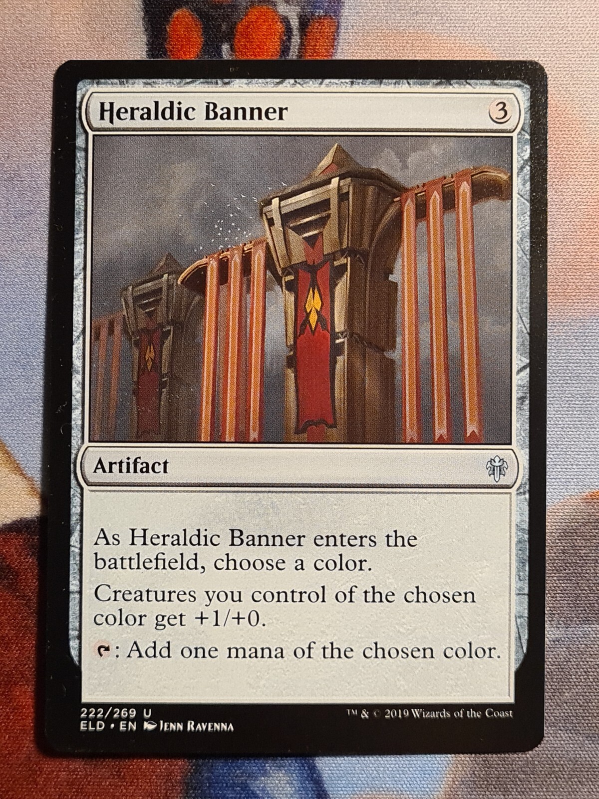 Heraldic Banner MTG Magic Throne of Eldraine NM Uncommon | eBay