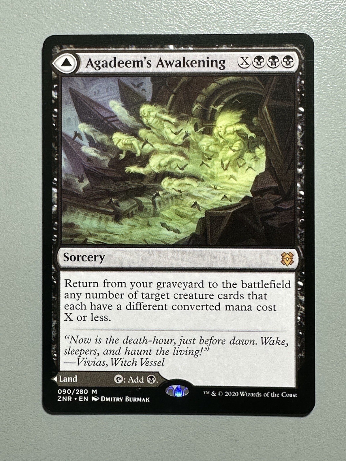 MTG Agadeem's Awakening // Agadeem, the Undercrypt Zendikar Rising 090/ ...