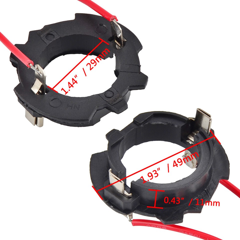 2x H7 Lampe Halterung Led Scheinwerfer Birne Adapter Für Jetta Für Golf