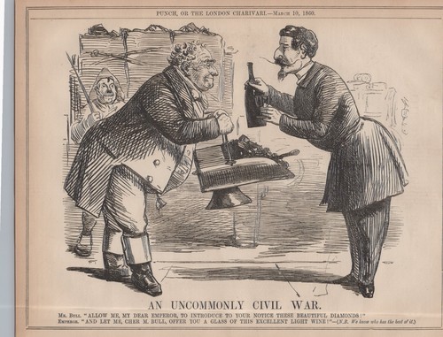 1860 Ephemera Punch Charivari Political Cartoon Uncommonly Civil War | eBay