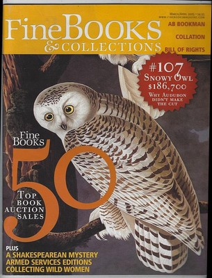Fine Books and Collections Magazine March April 2005 Fine Books 50 ...