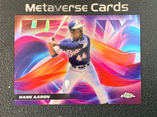 2025 Topps Chrome Hank Aaron Helix SSP Braves | eBay