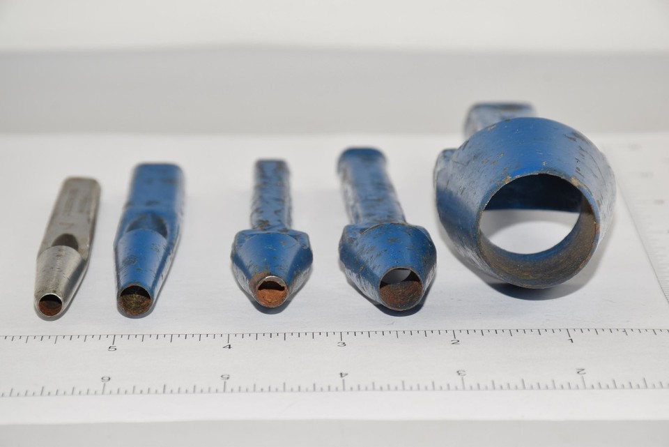 Vintage C.S. Osborne Punch 5 pc Hole Punch USA 1", 3/8", 1/4", #4 1/4 ...