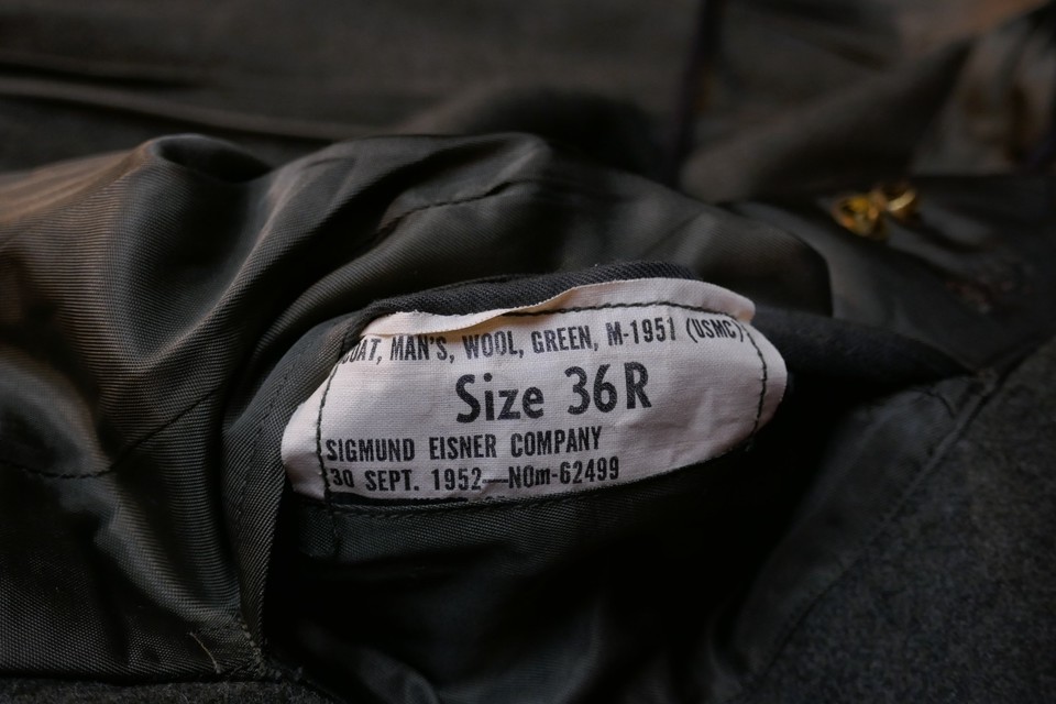 Korean - Cold War USMC Marine Corps Coat Wool M1951 Lance Corporal 36R ...