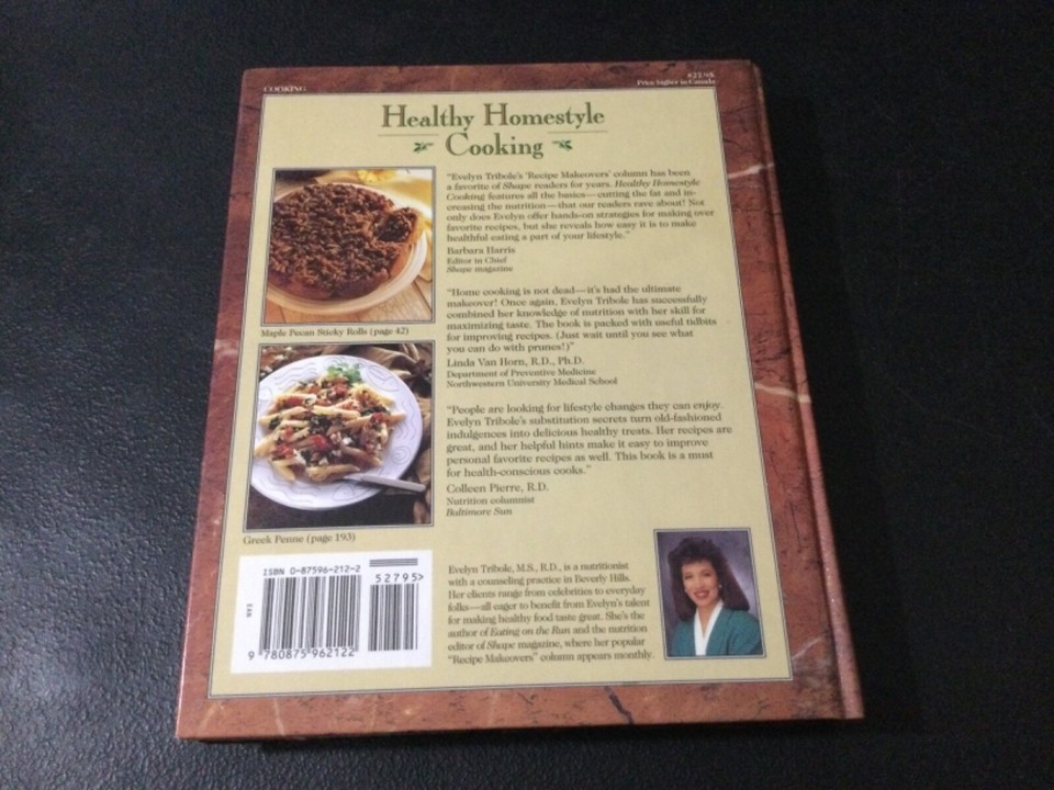 Healthy Homestyle Cooking by Evelyn Tribole 1994 Hardcover (Like New ...