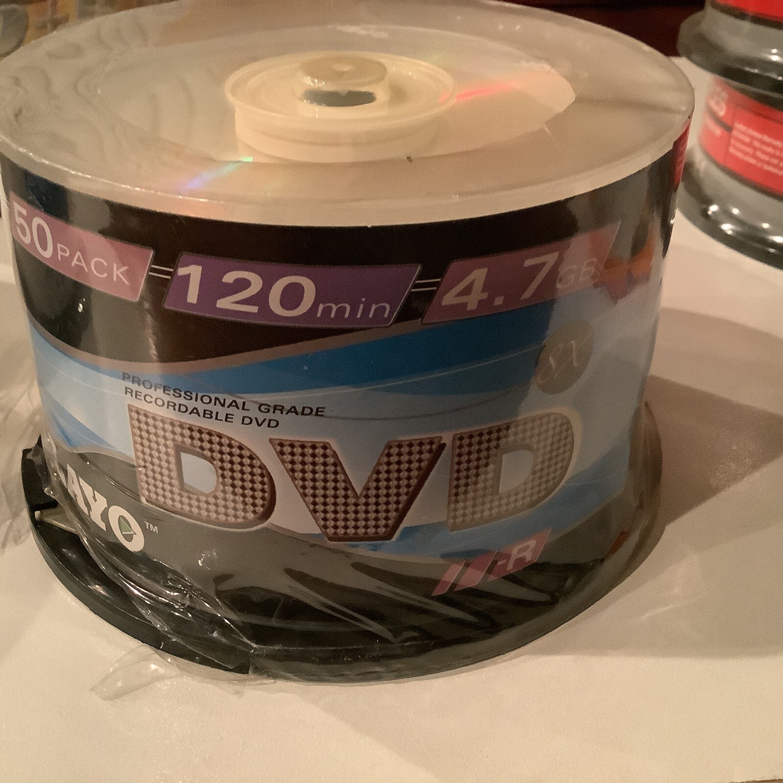 NEW LOT OF 3 Playo DVD-R Spindle Packs of 50- 120 Min 4.7 GB 8X 150 ...