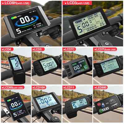 Electric Bicycle Display 24V 36V 48V 72V Electric Bicycle Intelligent ...