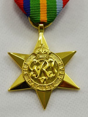 24ct Gold World War 2 Replica Service/Campaign Medal PACIFIC STAR WW2 ...